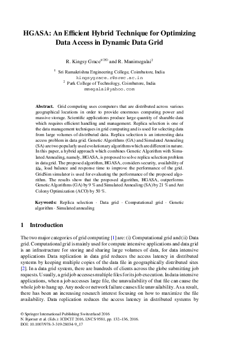 Pdf Hgasa An Efficient Hybrid Technique For Optimizing Data Access In Dynamic Data Grid