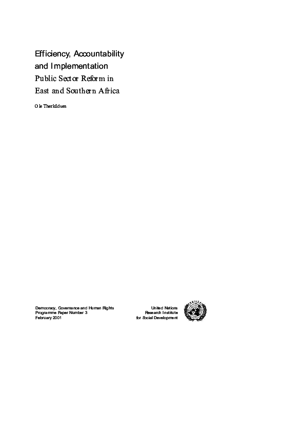 (PDF) Efficiency, Accountability and Implementation Public Sector ...