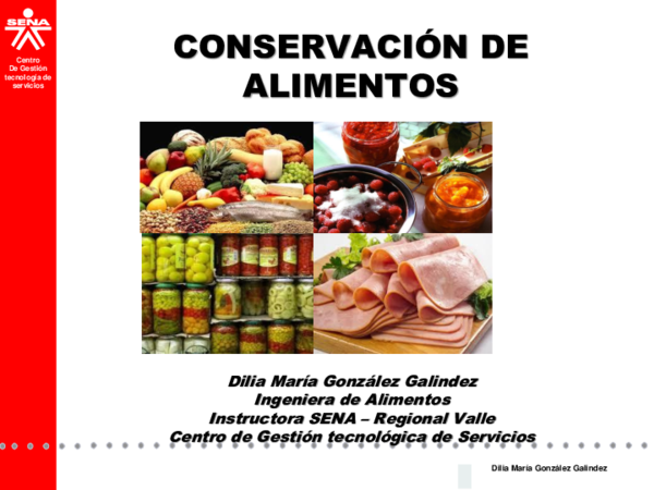 (PPT) Conservación de Alimentos