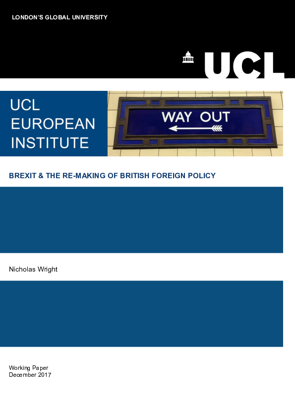 (PDF) BREXIT & THE RE-MAKING OF BRITISH FOREIGN POLICY