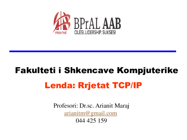 (PDF) Rrjetat TCPIP