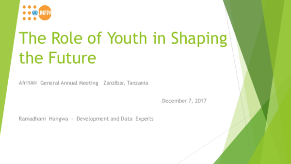 (PDF) The Role of Youth in Shaping the Future by Ramadhani Hangwa