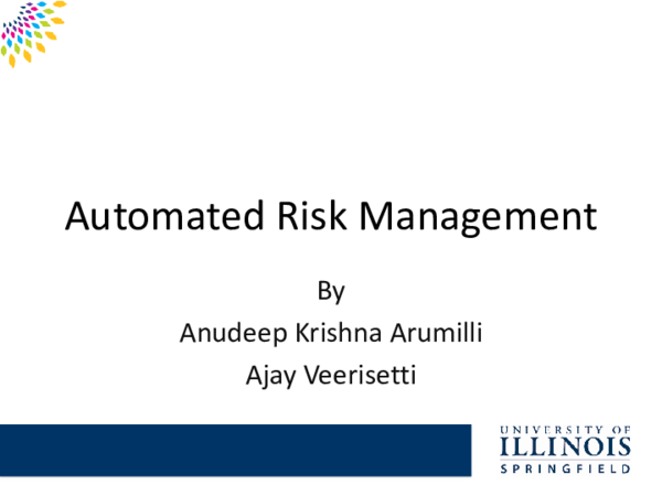 (PPT) Automated Risk Management