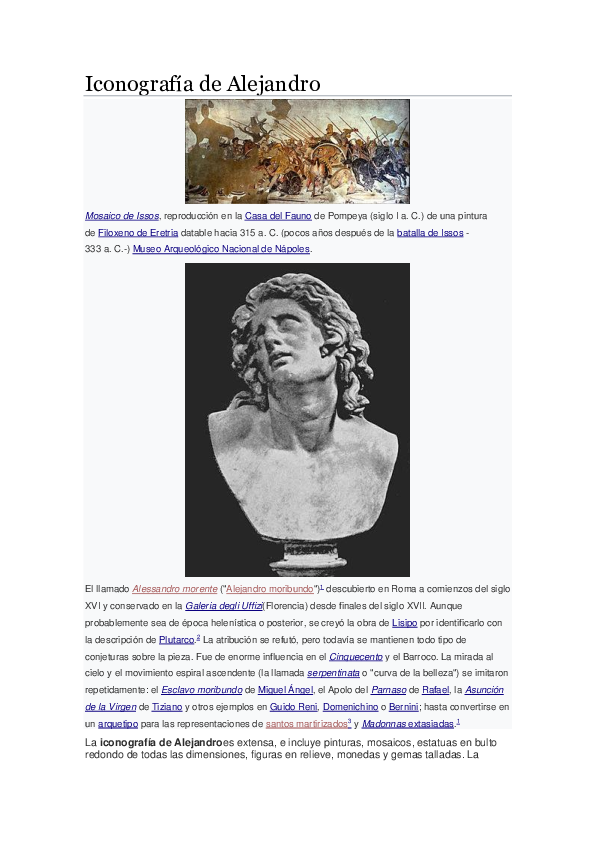(DOC) Iconografía de Alejandro