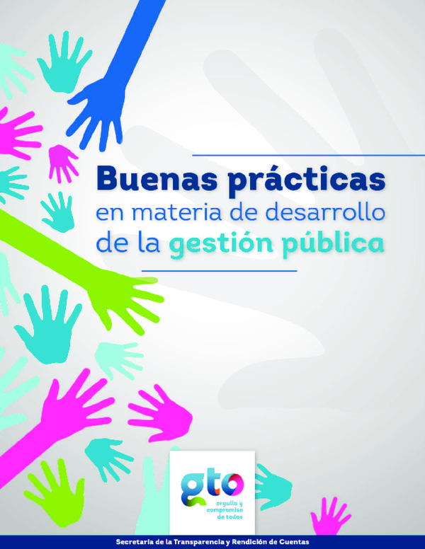 (PDF) Buenas prácticas en materia de desarrollo de la gestión pública 2016