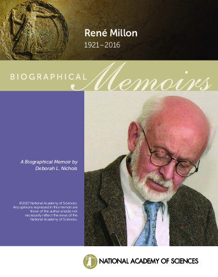 (PDF) René Millon: 1921–2016