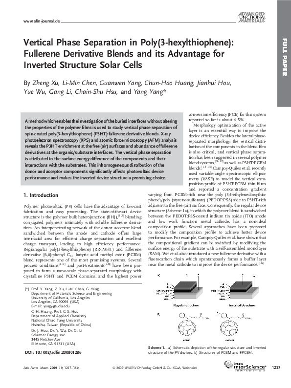 (PDF) Vertical Phase Separation in Poly(3-hexylthiophene): Fullerene ...