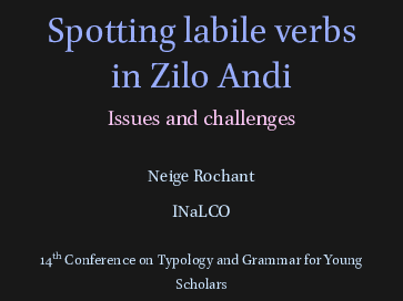 (PDF) Spotting labile verbs in Zilo Andi