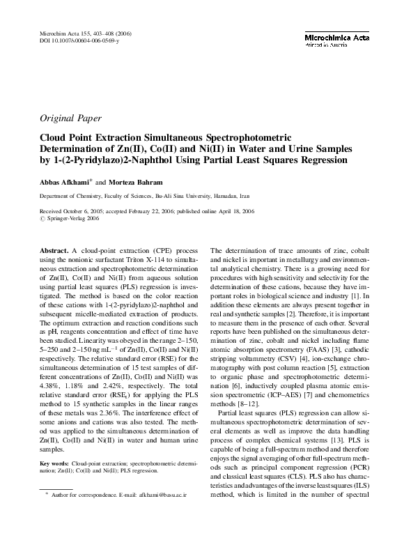 (PDF) A New Chelating Reagent: Its Synthesis/Characterization and Application for the ...