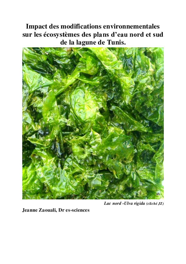 (DOC) Impact des modifications environnementales sur les écosystèmes ...