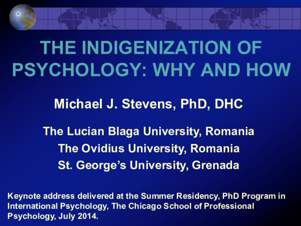 (PDF) The Indigenization of Psychology: Why and How