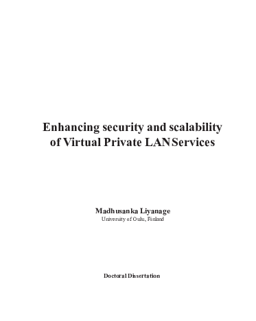 (PDF) Enhancing security and scalability of Virtual Private LAN Services