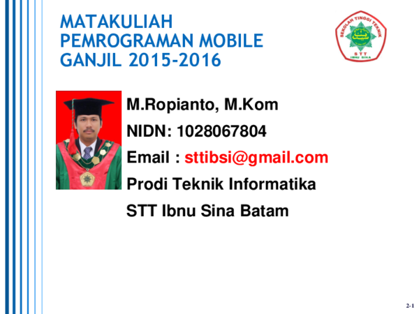 (PPT) Pemrograman Mobile