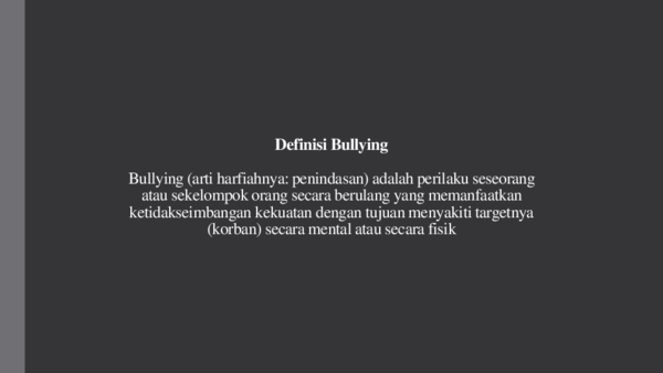 (PPT) Definisi Bullying