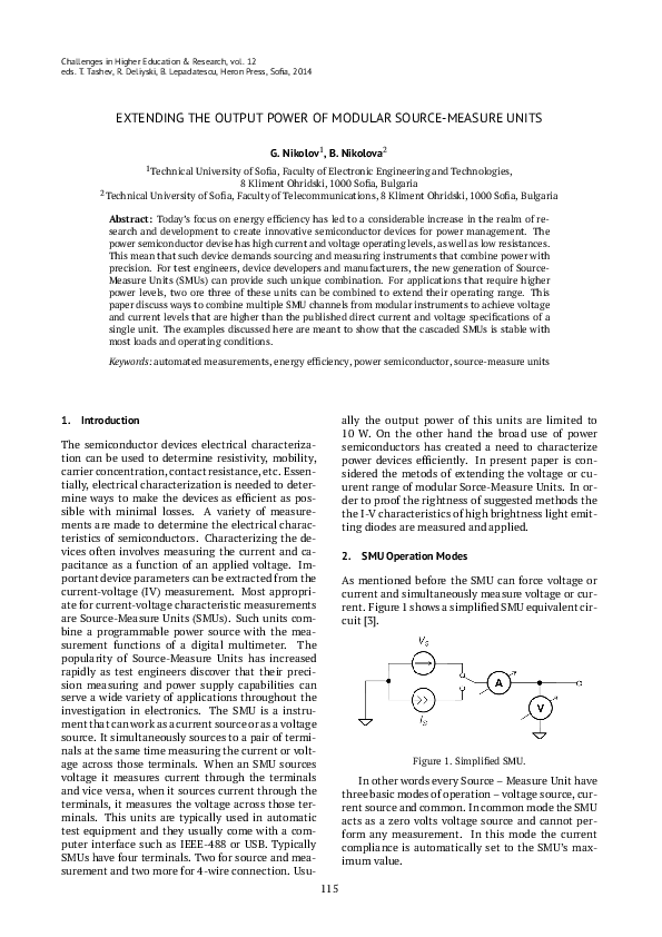 Pdf Extending The Output Power Of Modular Source Measure Units 6490