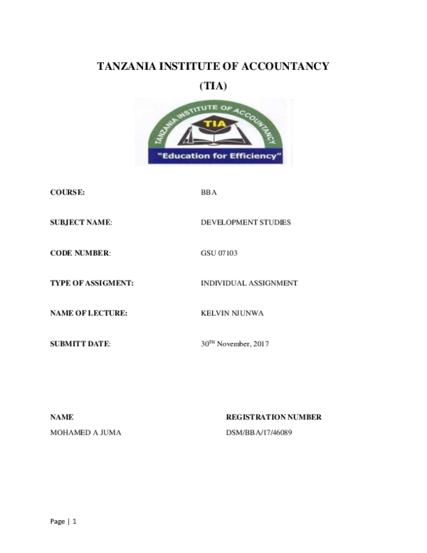 Tanzania Institute Of Accountancy Logo Tanzania Institute Of