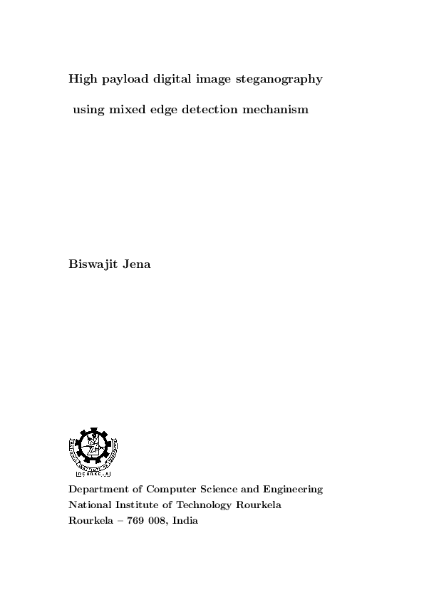 (PDF) High payload digital image steganography using mixed edge detection mechanism