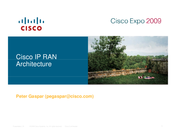 (PDF) Cisco IP RAN Architecture