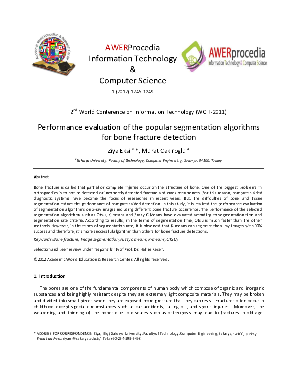 Pdf Performance Evaluation Of The Popular Segmentation Algorithms For