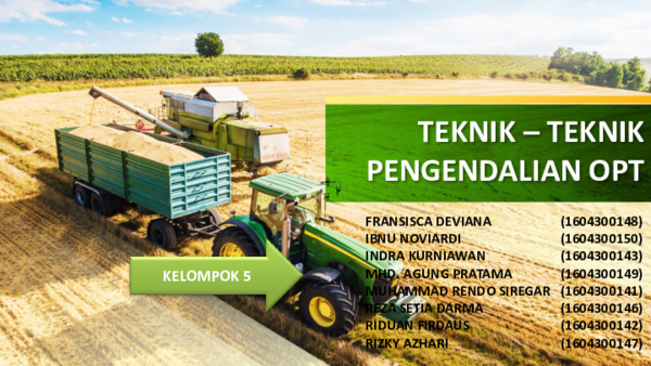 (PPT) TEKNIK PENGENDALIAN OPT