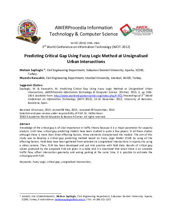 pdf-predicting-critical-gap-using-fuzzy-logic-method-at-unsignalised