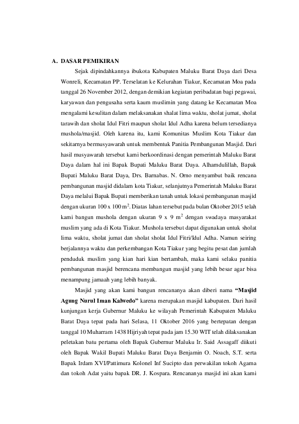 (DOC) fix Proposal Pembangunan Masjid Agung Nurul Iman Kalwedo.docx