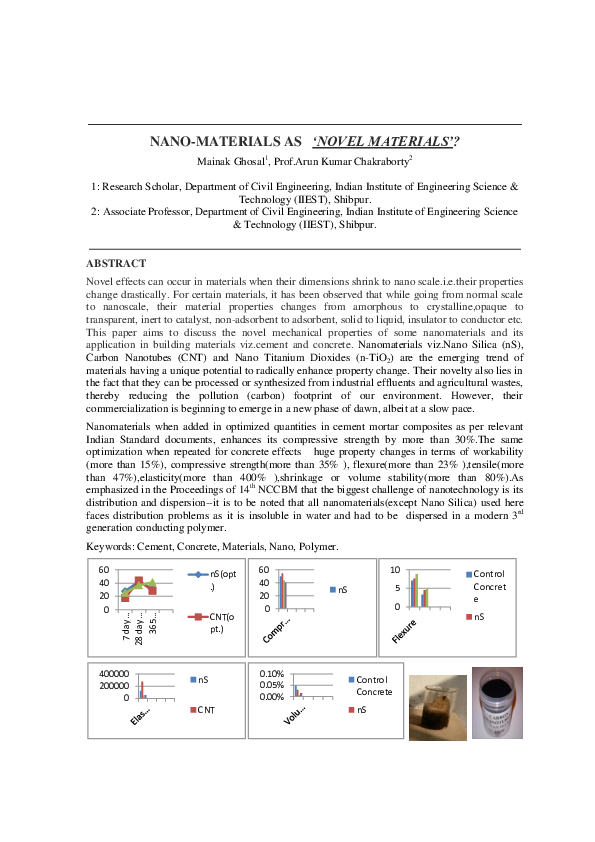 (PDF) NANO-MATERIALS AS 'NOVEL MATERIALS'