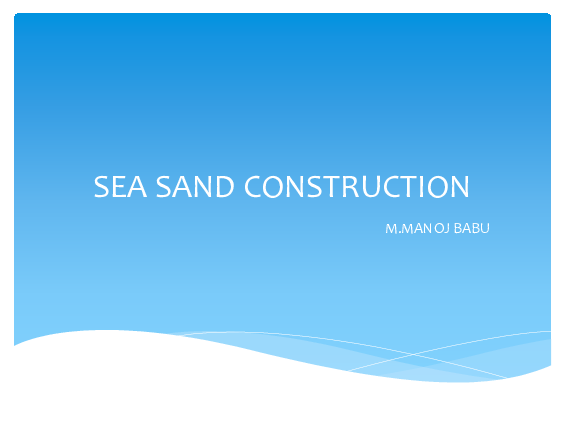 (PPT) SEA SAND CONSTRUCTION