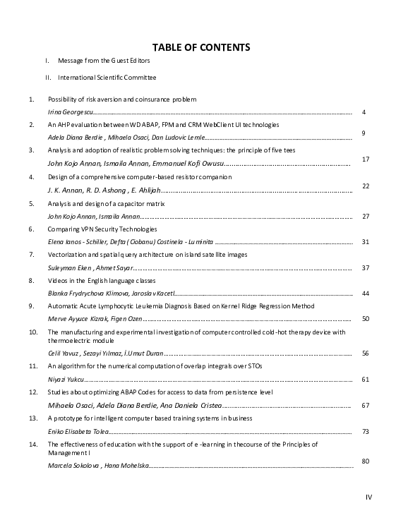 (PDF) TABLE OF CONTENTS | Science Park Research Organization ...