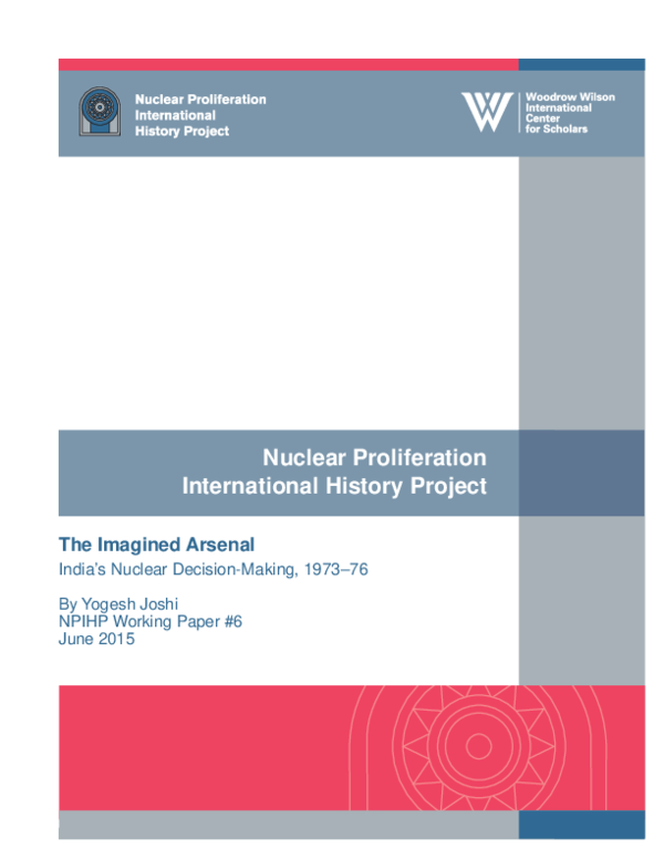 (PDF) Nuclear Proliferation International History Project
