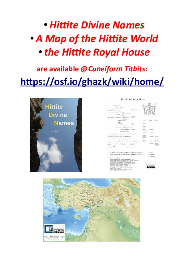 (PDF) The Hittite Royal House