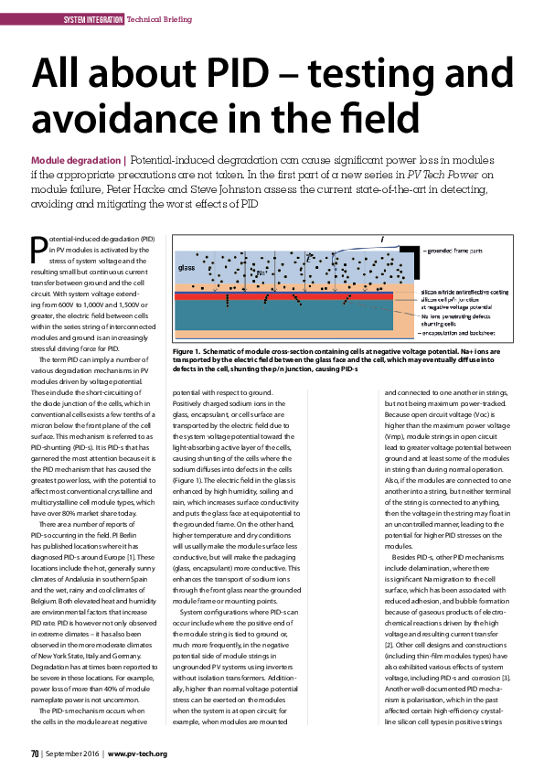 Pdf All About Pid Testing And Avoidance In The Field