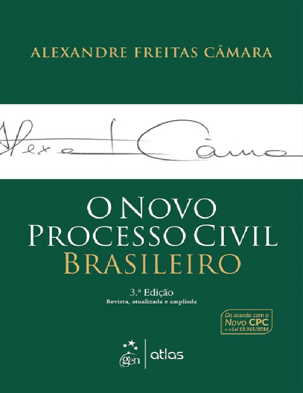 (PDF) Alexandre Freitas Câmara O Novo Processo Civil Brasileiro 2017 ...