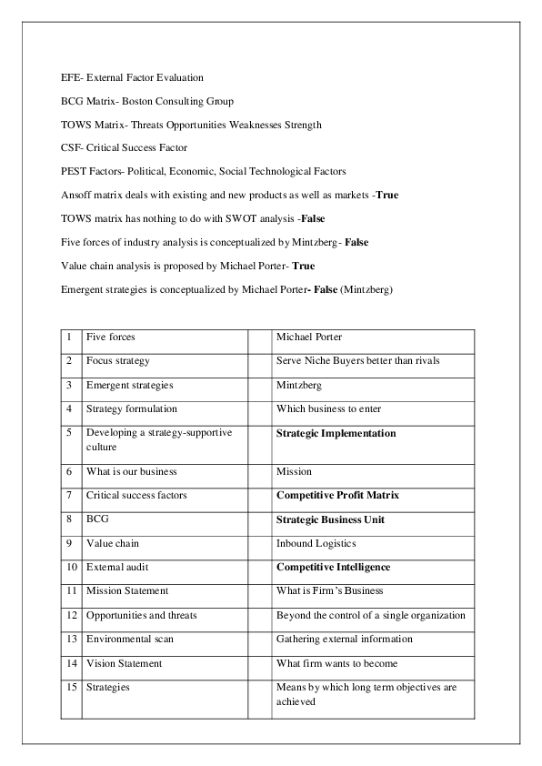 (DOC) EFE-External Factor Evaluation BCG Matrix-Boston Consulting Group ...