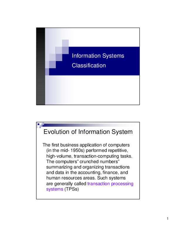 (PDF) Evolution of Information System