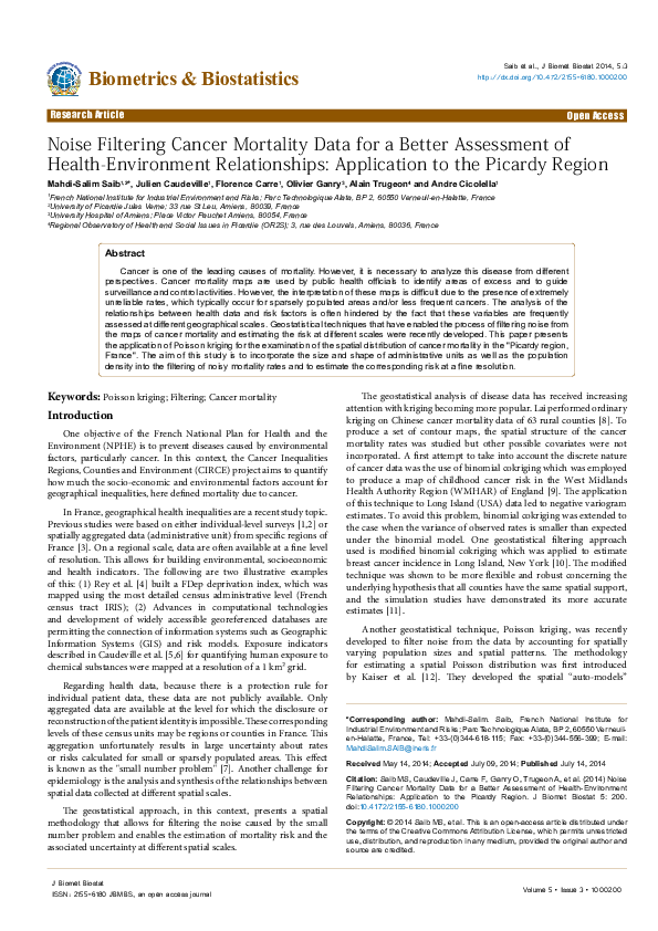 Pdf Biometrics And Biostatistics