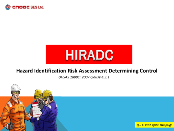 (PDF) Hazard Identification Risk Assessment Determining Control