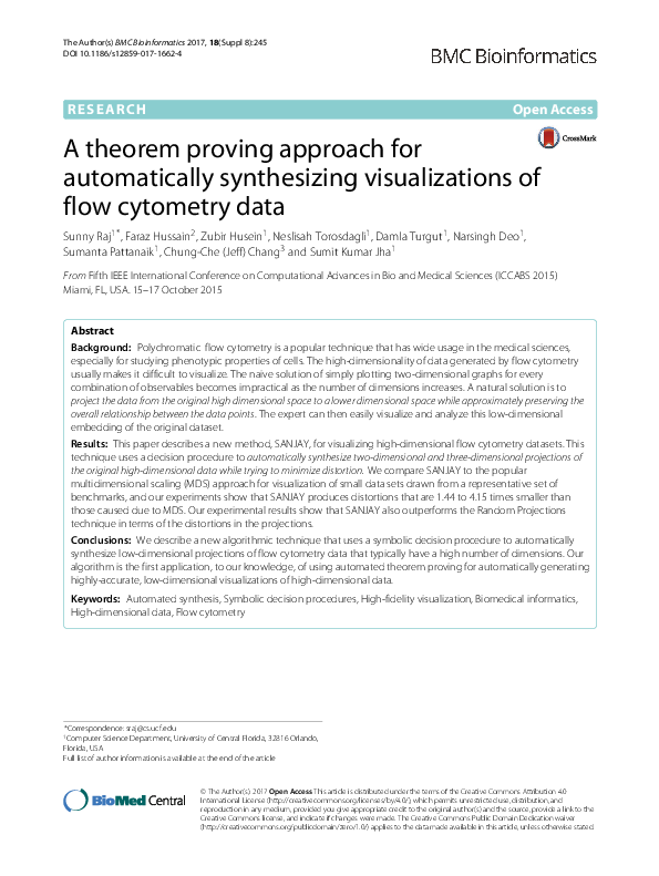 Pdf A Theorem Proving Approach For Automatically Synthesizing Visualizations Of Flow Cytometry