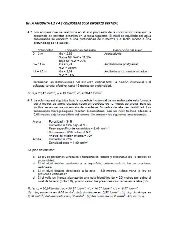 (PDF) Ejercicios Resueltos Esfuerzos en una masa de Suelo