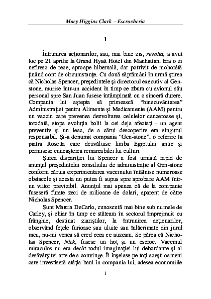 (PDF) Higgins Clark Mary - Escrocheria | alina bod - Academia.edu