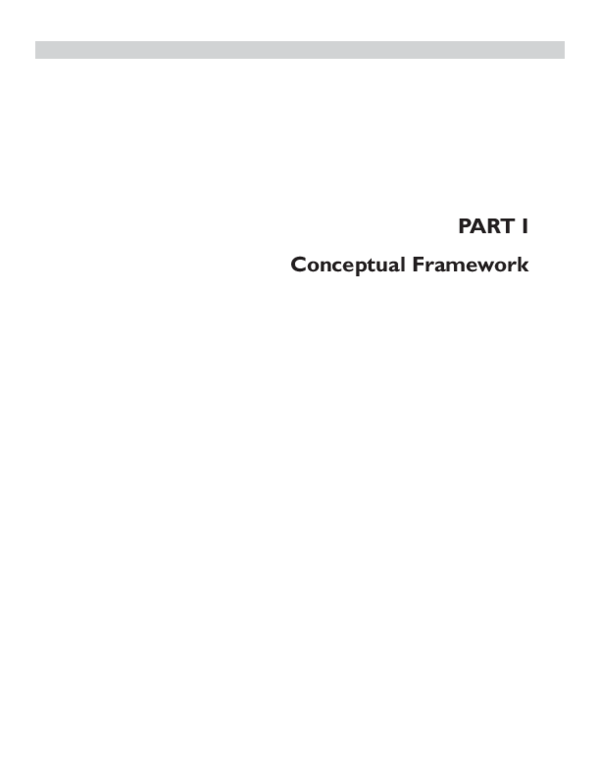 (PDF) PART I Conceptual Framework