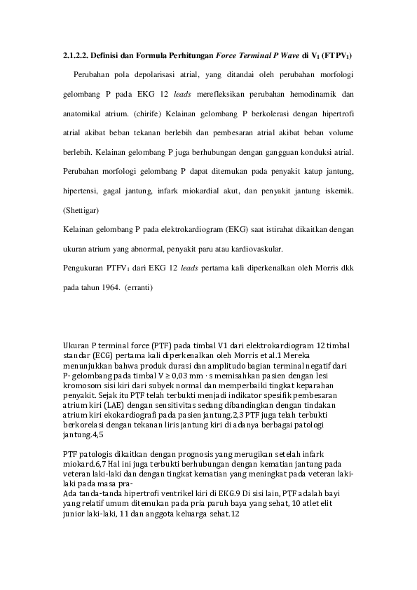 (DOC) Definisi dan Formula Perhitungan Force Terminal P Wave di V 1 ...