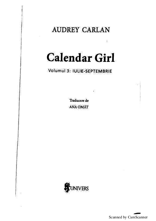(PDF) Audrey Carlan- Calendar girl 3 | alina bod - Academia.edu