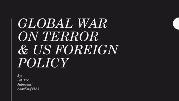 (PPT) Global War on terror