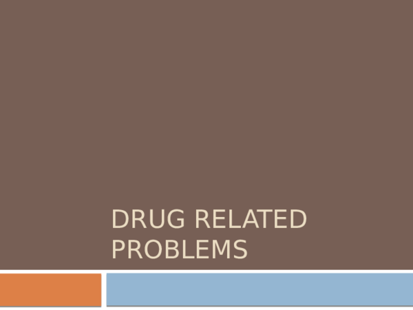 (PPT) Drug Related Problems