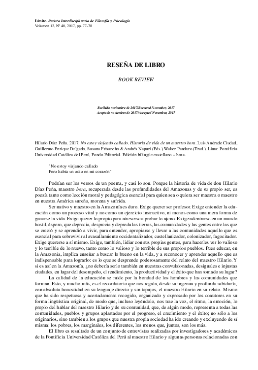 (PDF) RESEÑA DE LIBRO BOOK REVIEW