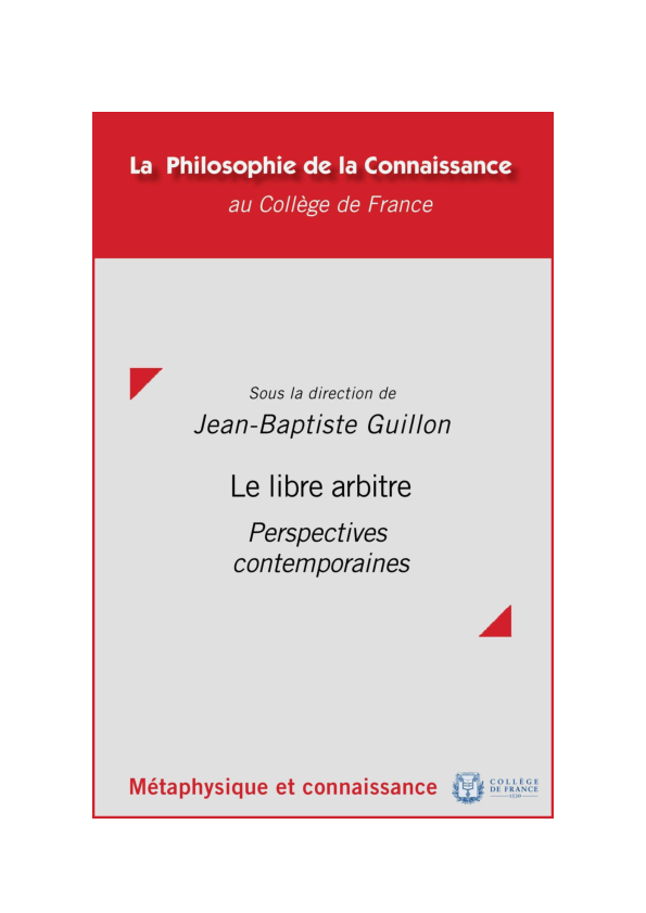 (PDF) Le Libre Arbitre - Perspectives Contemporaines
