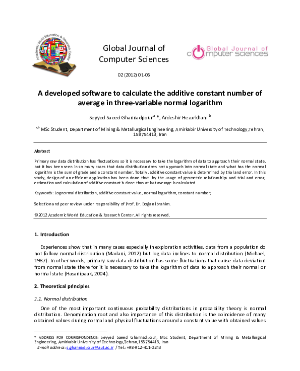 (PDF) A developed software to calculate the additive constant number of ...