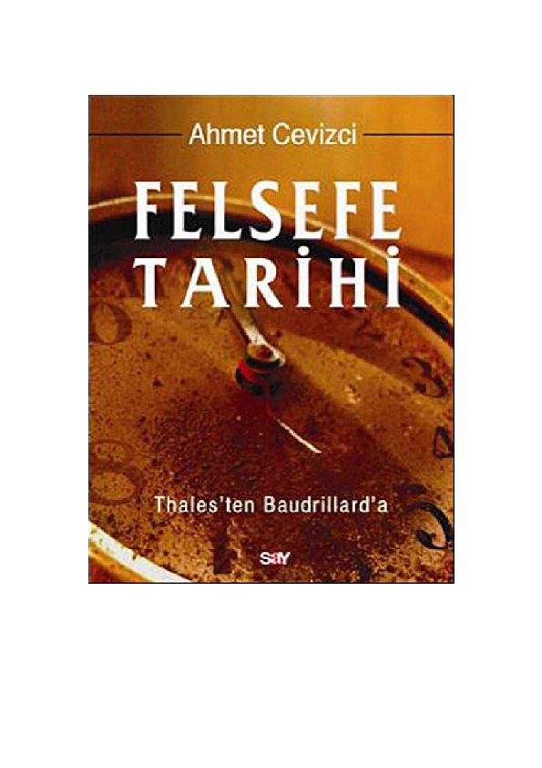 (PDF) Felsefe Tarihi-Ahmet CEVİZCİ