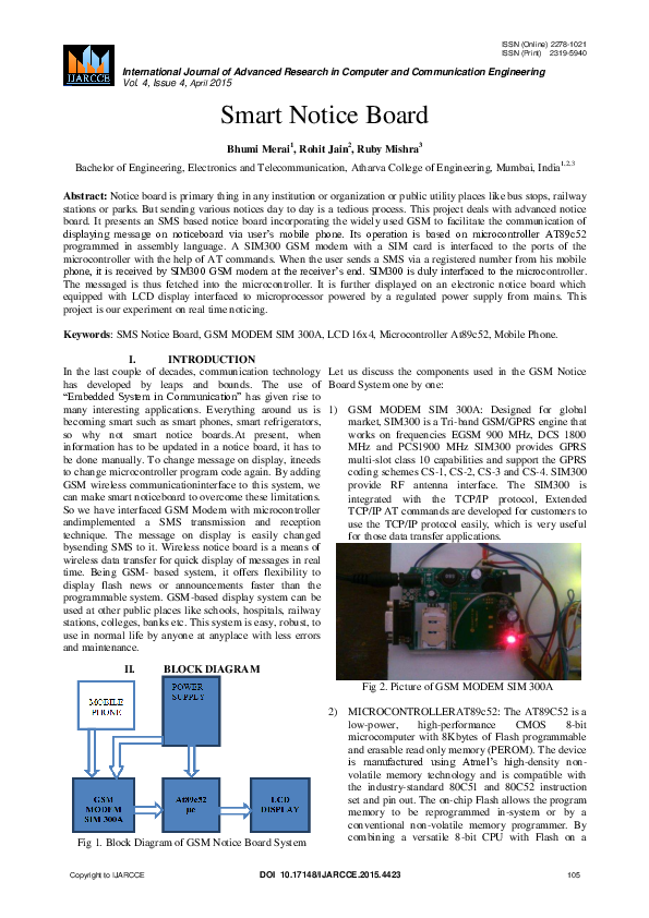 (PDF) Smart Notice Board